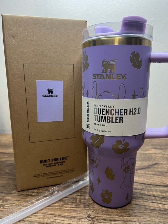 Stanley | Dining | Stanley 4oz Quencher H20 Disney Stitch Purple ...